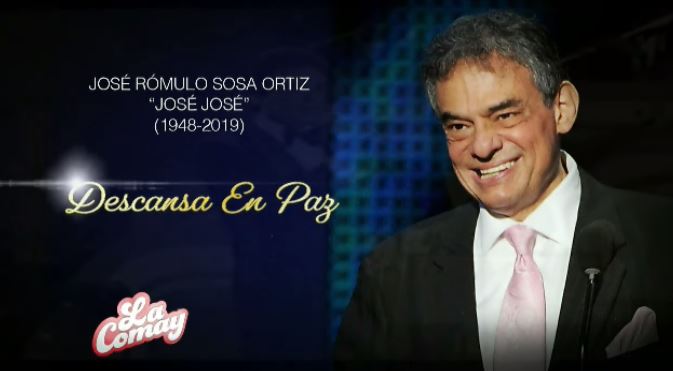"La Comay" 09-30-19 Muere el cantante José José a los 71 años de edad ...