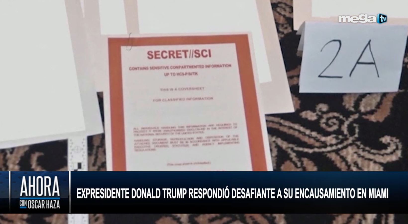 Ahora con Oscar Haza 06-14-23 Expresidente Donald Trump respondió desafiante a su encausamiento ...