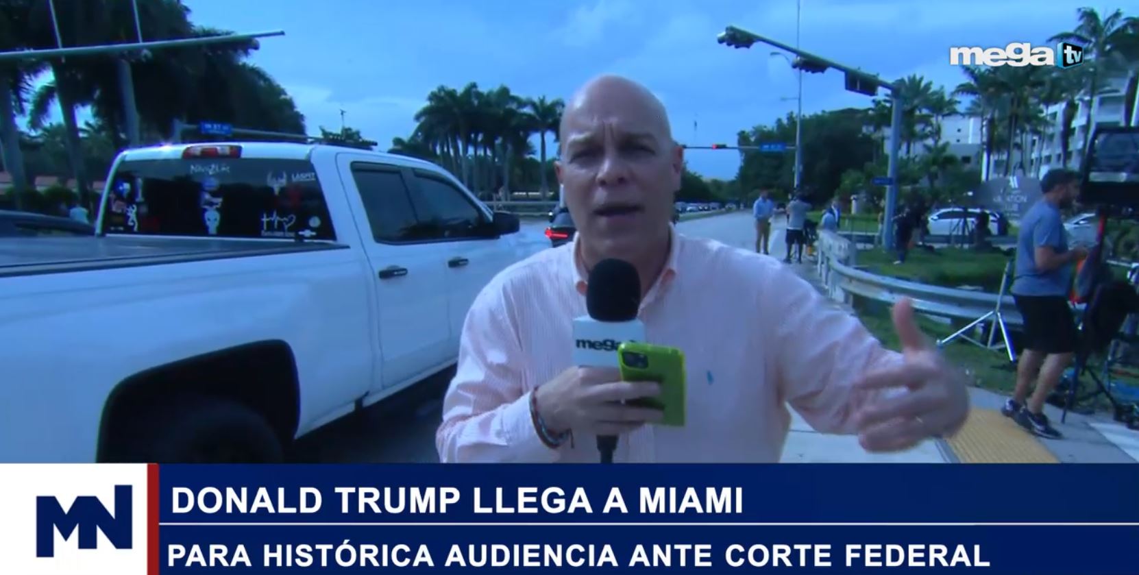 Donald Trump llega a Miami para histórica audiencia ante corte federal • Mega TV
